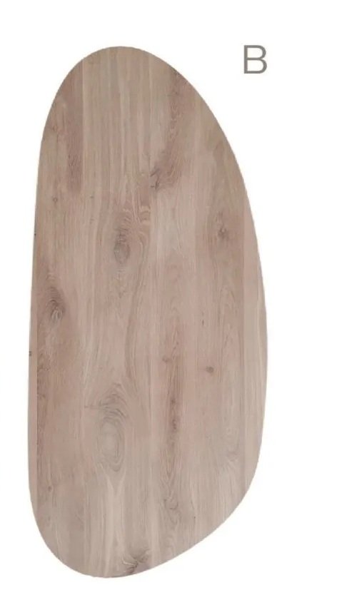 Eiken organische nier tafelblad - Eco tafels